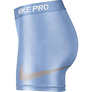 Nike Women's Pro 3" Rise Pack Short (Royal Tint, X-Large)