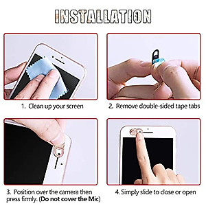 Anoys Webcam Cover 8 Pack, Ultra-Thin Camera Cover Privacy Protector, Cover Slide for Laptop/Mac/MacBook Air/iPad/iMac/PC/Cell Phone, Webcam Covers Laptop Accessories - Marble Texture