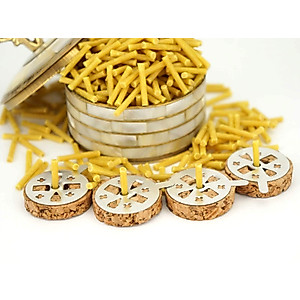 Beeswax Candle Wicks for Orthodox Vigil Oil Lamps, Floating Candles, Cork Floats, Home Altar