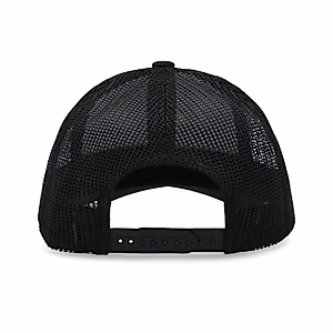 Pacific Headwear Low-Pro Trucker Cap, Black