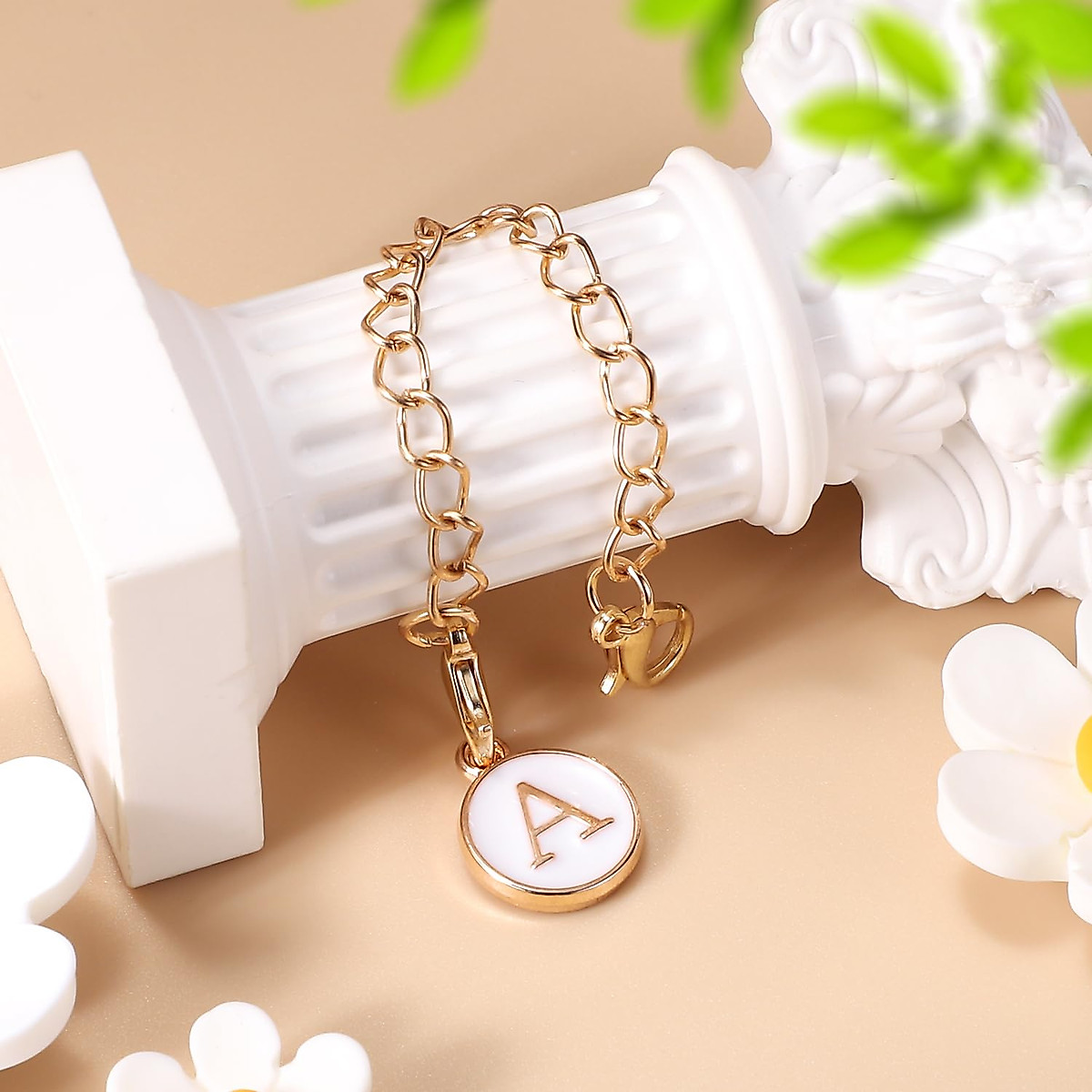 SAVITA Letter Charm Accessories for Stanley Cup, Letter Charm Accessories Personalized Name ID Letter Handle Charm Letter Charm for Stanley Tumblers (Letter A)