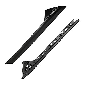 Windshield Trim Molding A-Pillar Set, Compatible with 2011-2019 Ford Explorer, Front Outer & Inner Left Driver, BB5Z7803145AA BB5Z-7803137-AA BB5Z-7803137-AB 926-450 BB5Z-7803145-AA Window Accessories