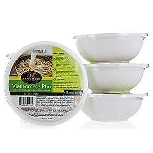 Instant Pho Noodle Bowls, Vietnamese Pho Bowls in Beef Broth Soup, Authentic Pho Rice Noodles and Seasoning, Gluten Free, 2.1 oz (Pack of 12)