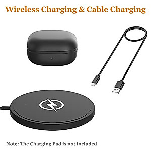 Wireless Charging Case for Galaxy Buds 2, Replacement Charger Station Box with USB-C Cable Cord for Samaung Galaxy Buds 2 SM-R177 Bluetooth Earbuds Accessories