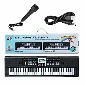 Keyboard Piano 61 Keys Digital Piano Organ with Microphone Kit for Die
