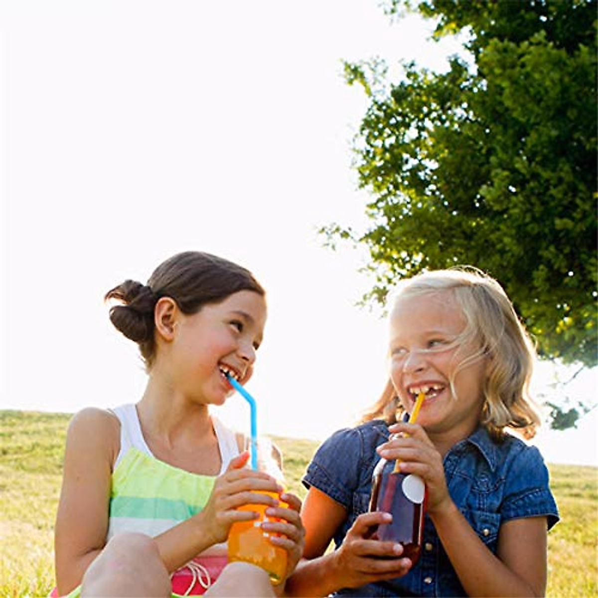 8 Pack - Reusable Regular Size Silicone Drinking Straws with 1 Cleaning Brushes, tifanso Extra long Flexible Coffee Drinking Standard Size Straws for 20oz and 30oz Tumblers and Mason Jars