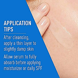 Cerave Hyaluronic Acid Serum for Face with Vitamin B5 and Ceramides | Hydrating Face Serum for Dry Skin | Fragrance Free | 1 Ounce