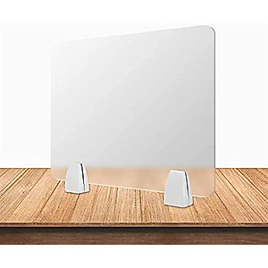 Office Desk Bezel Desk Partition Acrylic Screen Board Desktop Partition Board Exam Bezel Mobile Screen Clip (Size : 60 * 40cm)