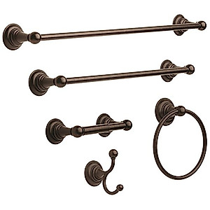 DELTA Providence -towel Ring, SpotShield Venetian Bronze , -bathroom Accessories, 134438 2.32 x 6.02 x 2.44 Inches