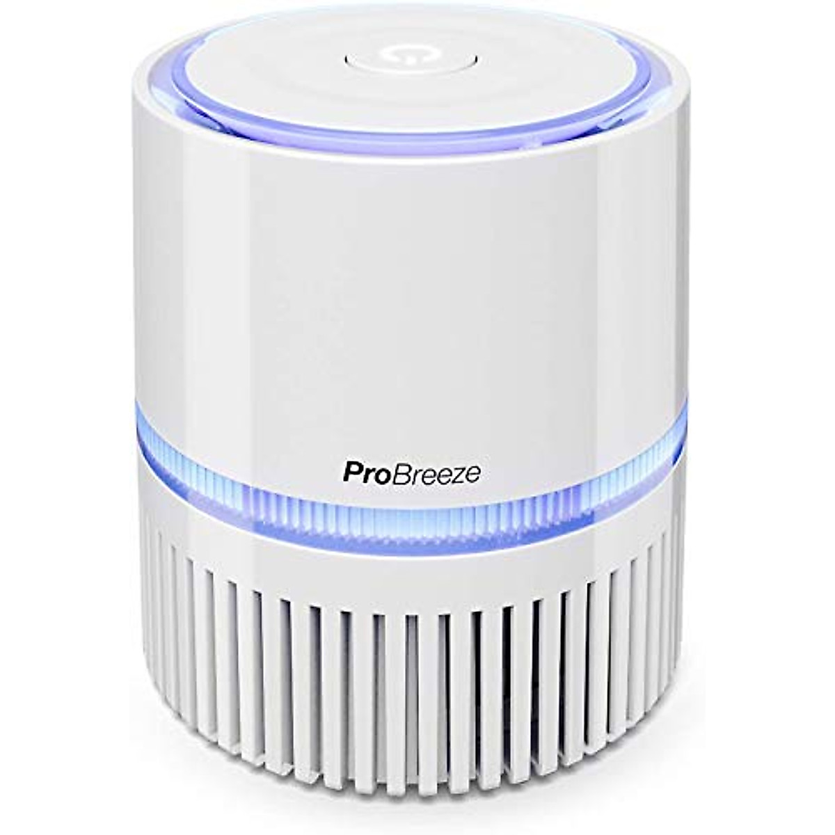 Pro Breeze Small Air Purifier HEPA - Air Purifier with True HEPA Filter, 99.7% Smoke, Dust, Pollen, with Night Light and Negative Ion Generator - Desktop Air Purifiers for Bedroom, Room, Home Office