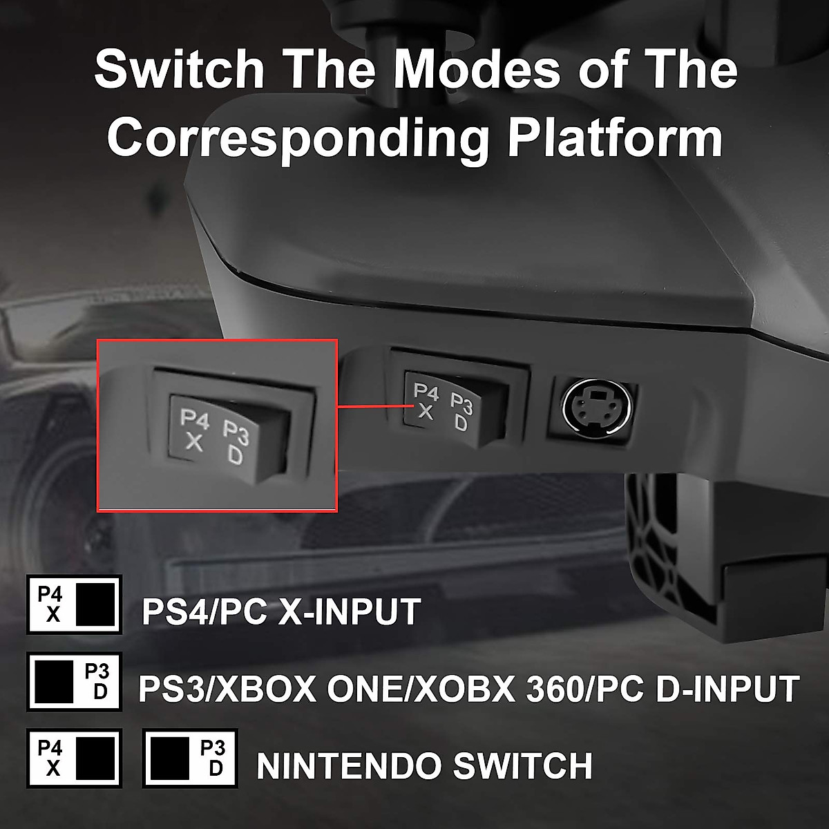 HG 2021 Gaming Racing Wheel 270 Degree Race Steering Wheel with Pedals and Double Vibration Function for PC/XBOX ONE/XBOX 360 / PS4 / PS3 / Nintendo Switch