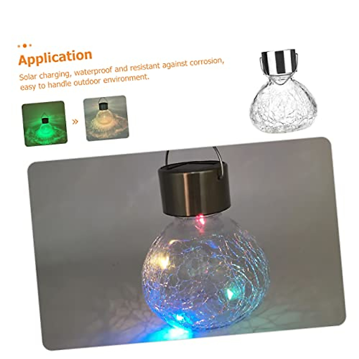 Uonlytech Solar Hanging Light Solar Lights Outdoor Outdoor Garden Lights Decorative Solar Lights Solar Powered Patio Lights Solar Tree Light Globe Lighting Solar Pathway Lights Yard Lights