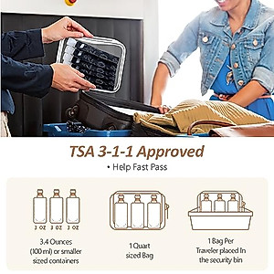 PACKISM Travel Pouches for Toiletries - 12 Pack Leak Proof 3oz TSA Approved Travel Squeeze Pouches,Stand Up Liquid Travel Containers for Shampoo Conditioner Lotion Body Wash