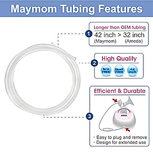 Maymom Pump Parts Work with Spectra S2 Spectra S1, 24mm Flange Valve Tube Bottle Backflow Protector, Not Original Spectra S2 Accessories Spectra Duckbill Valve Spectra Bottle Spectra Flange (24mm)