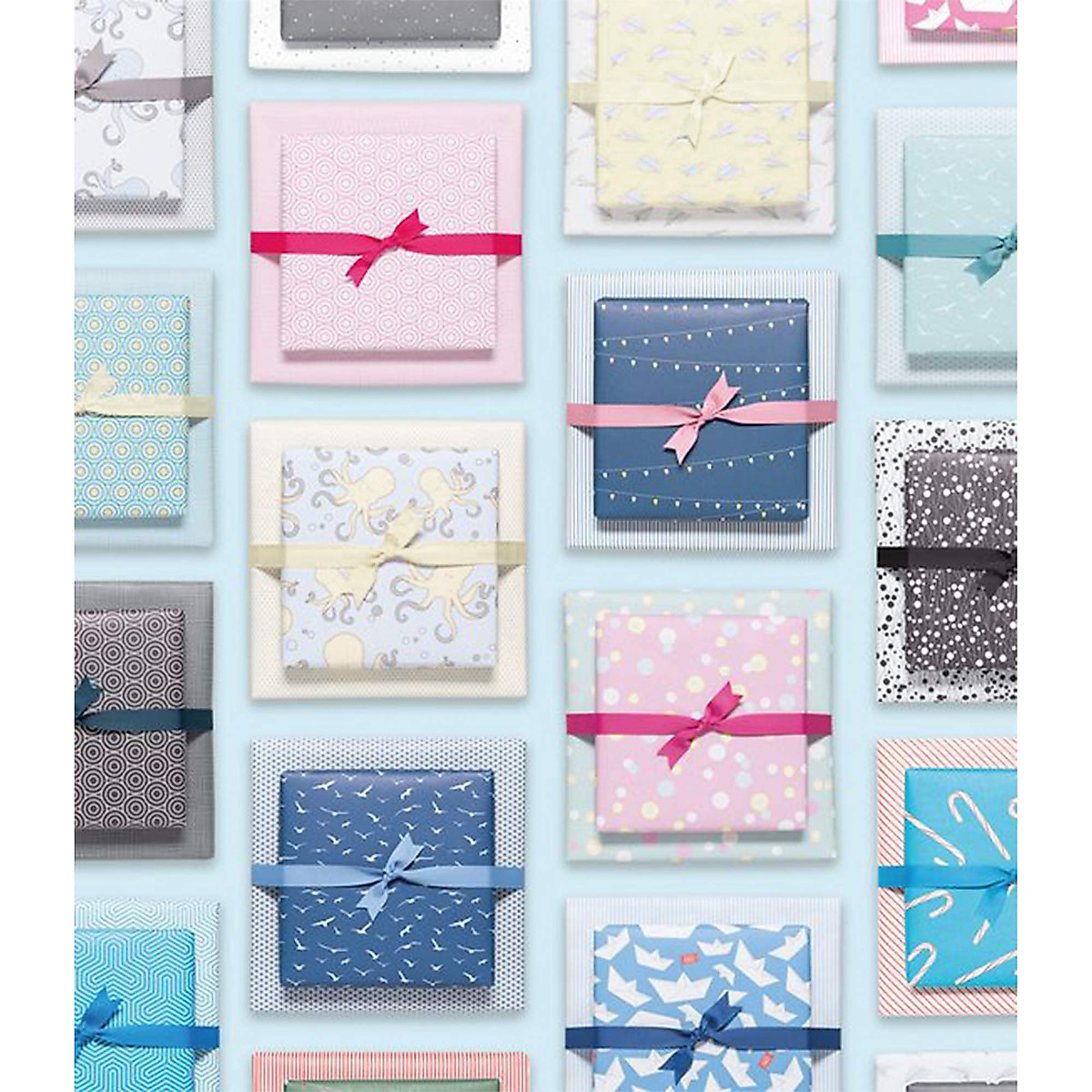 VATIN Solid Color Double Sided Polyester Satin Ribbon 10 Colors 3/8" X 5 Yard Each Total 50 Yds Per Package Ribbon Set, Perfect for Gift Wrapping, Hair Bow, Trimming, Sewing and Other Craft Projects