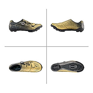 SHIMANO SH-RX800W High-Performance SPD Women’s Gravel Racing Shoe, Gold, 9-9.5