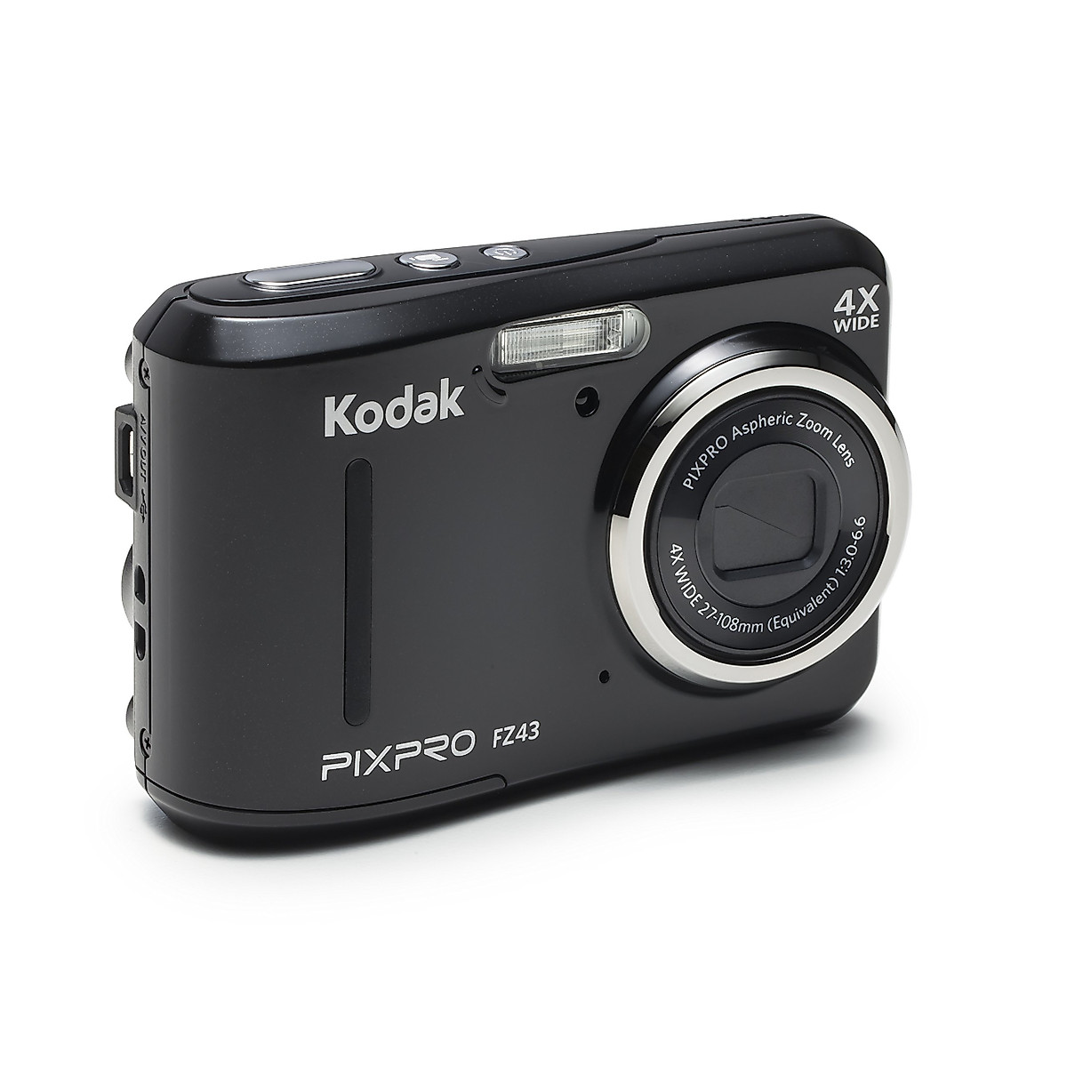 Kodak PIXPRO Friendly Zoom FZ43 16 MP Digital Camera with 4X Optical Zoom and 2.7in LCD Screen (Black) (Renewed)