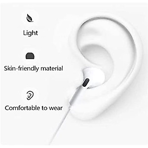 Fjwvner Earbuds Headphones for iPhone 13/13Pro/12/12 Mini/12 Pro Max/11/11Pro in Ear Earphones, Microphone Stereo NoiseIsolating Earphones Compatible with iPhone 7/8/8 Plus/X/XS/XR/XS Max/iPad