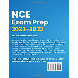 NCE Exam Prep 2022-2023: Study Guide + 600 Test Questions and Detailed Answer Explanations for the National Counselor Exam (Includes 3 Full-Length Practice Tests)