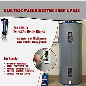 EWH-01 Electric Water Heater Tune-Up Kit, Includes Two Water Heater Thermostat, Two Water Heater Elements - 4500W 240V (3500W@208V), Universal Type Thermostat as Water Heater Replacement Parts
