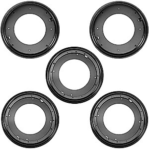 SEHOI 5 Pack 12 Inch Black Lazy Susan Hardware, 360°Rotating Swivel Plate with 330 lbs Load Capacity, Ball Bearings Turntable Lazy Susan Base for Rotating Table, Display Plate, Serving Tray
