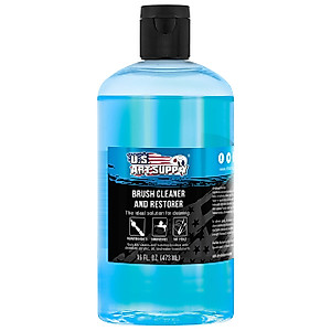 U.S. Art Supply Brush Cleaner and Restorer, 4 Ounce Bottle - Quickly Cleans Paint Brushes, Airbrushes, Art Tools - Cleaning Solution to Remove Dried On Acrylic, Oil and Water-Based Paint Colors