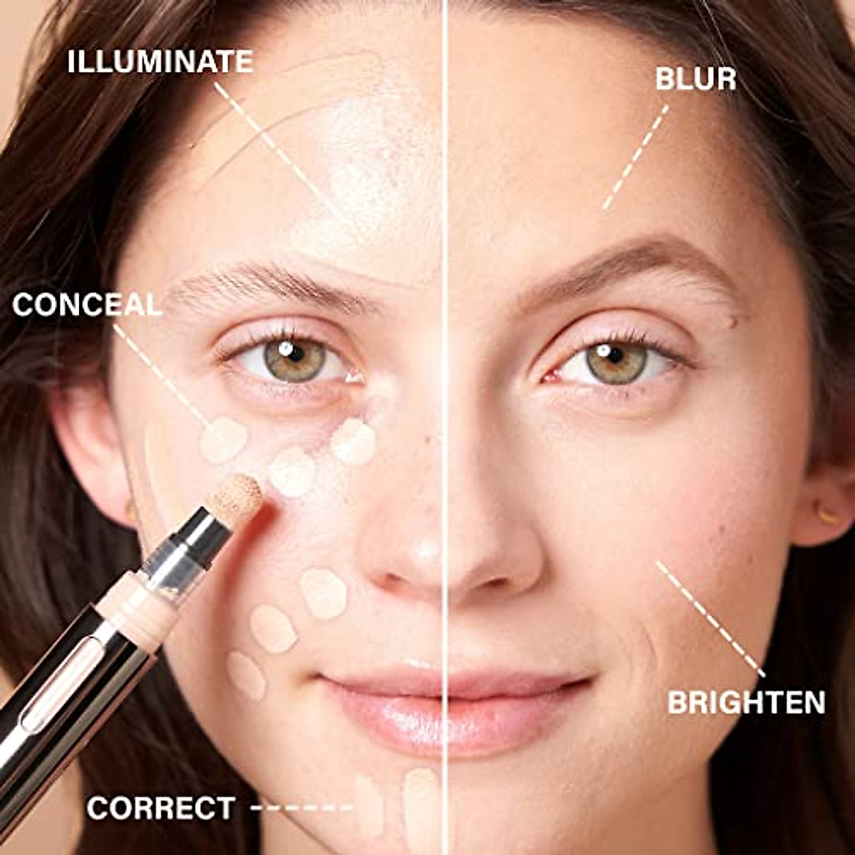 Julep Cushion Complexion Multitasking Skin Perfecter - 100 Alabaster - Concealer, Foundation, Brightener, Contour Stick - Infused with Turmeric - Buildable Medium-to-Full Coverage - Natural Finish