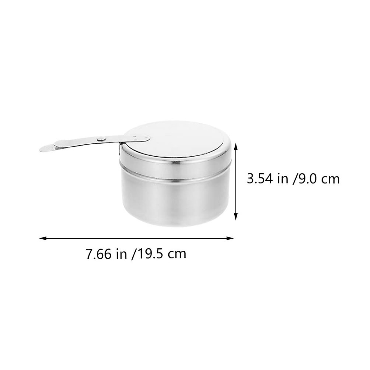 Housoutil 4PCS Fuel Holder with Safety Cover, Stainless Steel Chafer Fuel Cans with Handle, Multifunction Stove Food Parties Warmer Fuel Cans Box Set Perfect for Buffets and Catering Events