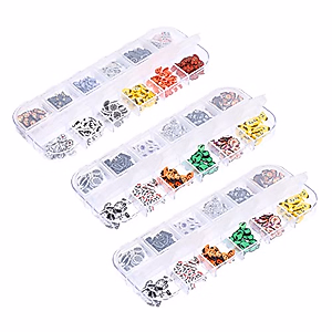 FRCOLOR 9 Boxes Nail Art Accessories Nail Decals for Nail Art Glitter Nail Polish Set Glitter Set Nail Glitter Nail Art Sequins Sparkle Nail Art Soft Pottery Polymer Clay Nail Sequins