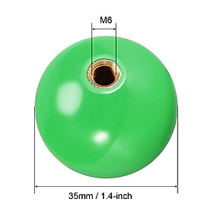 uxcell Joystick Ball Top Handle Rocker Round Head Arcade Game DIY Parts Replacement Green 2Pcs