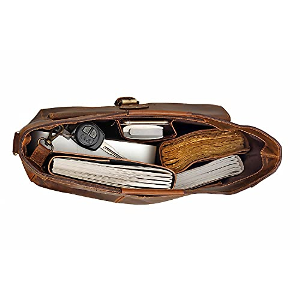 Genuine Leather Shoulder Tote Bag for Women Large Bucket Style Handbag Work Purse Tote Shoulder Bag for Women Satchel Handbag with Top Handles