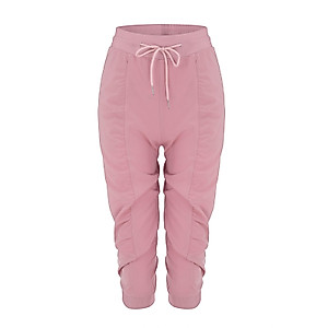 JIMENEZ Capri Pants for Women 2023 Capri Leggings Lightweight Sports High Wasit Stretch Pants with Pockets Cropped Trousers