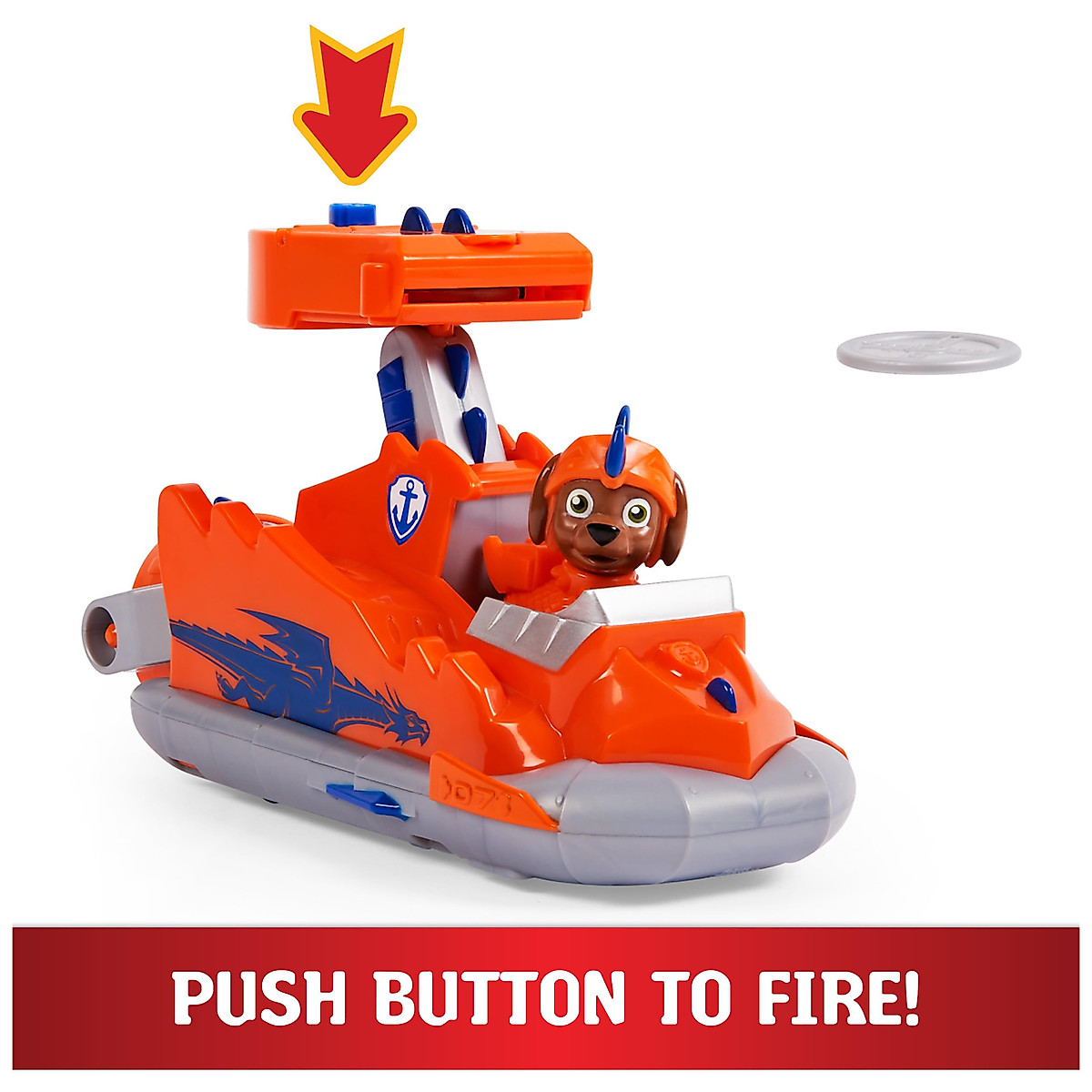 Spin Master 6063589 PAW Patrol Rescue Knights Zuma Transforming Toy Car with Collectible Action Figure