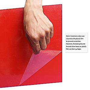 XLNT TECH Engraving Double Color Sheet (7" x 11“ x .040”, 12 Pieces & 12 Colors) for Interior Signs, Badges.