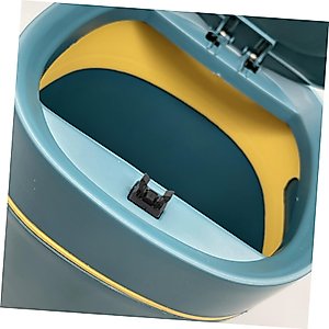 Hohopeti 10 Sets Trash Can Buckle Trash Can Lid Pin Lid Locking Trash Can Replacement Parts Door Latch Push Latch Garbage Can Lock Trash Can Lid Lock Trash Bin Latch Touch Latch Lid Latch