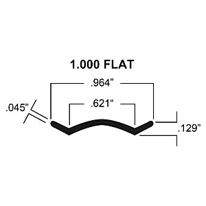 Automotive Authority White Vinyl 1" Insert Molding Trim Screw Cover RV Camper Travel Trailer (White, 100 ft)