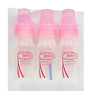 Dr Browns Natural Flow Standard Pink 4oz Bottle- 3 Pack