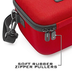 CASEMATIX Hard Shell Travel Case Compatible with Nintendo Switch Mario Kart Live Home Circuit Kart - Carrying Case with Shoulder Strap and Padded Divider, Red