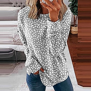 Long Sleeve Shirts for Women Trending Clothes for Women 2023 Printed Cute Loose Fit Women's Clothing Tie Dye Print Shirts for Teens Girls Trendy Tops for Women 2023 V Neck Long Sleeve Shirts for Women