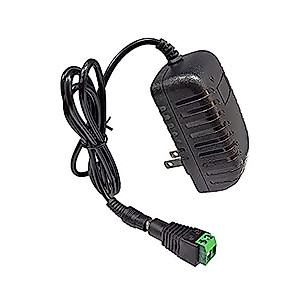 Jieyitech 12V 2A 24W Power Adapter Supply 100-240V AC to DC 2.1mm X 5.5mm US Plug 12v 2 Amp Switching Power Supply for 12v LED Strip Light, CCTV Security Camera BT Speaker Webcam Router