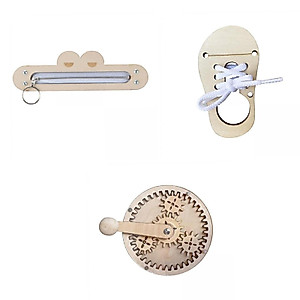 Colaxi Montessori Busy Board Accessories Zipper Children Toddlers