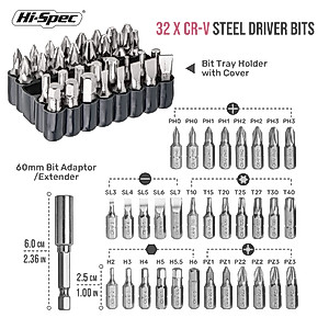 Hi-Spec 34pc 3.6V Pink USB Small Power Electric Screwdriver Set for Women. LED Light, Li-ion Battery, Cordless & Rechargeable with Driver Bit Set.