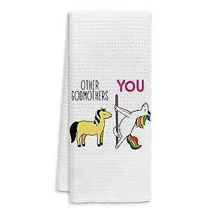 Other Godmothers VS You Lovely Bath Towel, Funny Best Godmother Gifts Decorative Towel,Godmothers Birthday Gifts,Godmother Gifts from Godchild