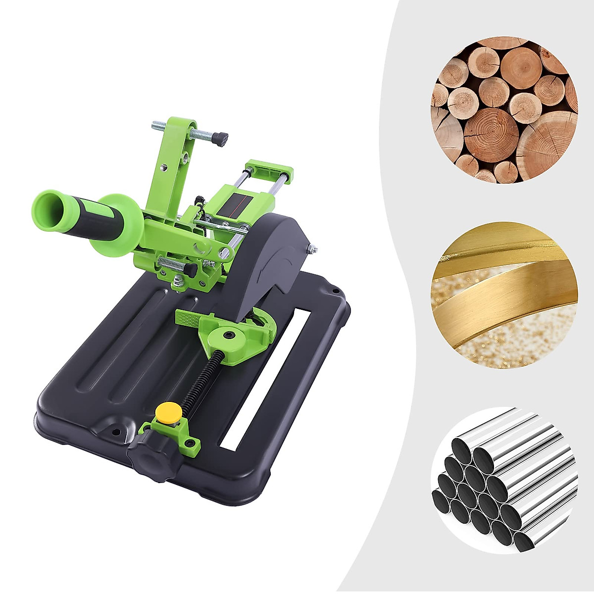 MUSESPANI 100-125mm Upgraded Angle Grinder Stand Sliding DIY Cutter Support Aluminum Bracket Holder iron base Suitable for angle grinder NEW UK