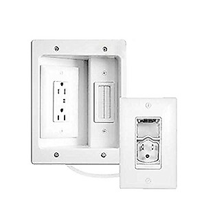 C2G/ Cables To Go 16314 Wiremold In-Wall TV Power Kit