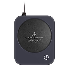 ANBANGLIN Coffee Mug Warmer, Coffee Warmer for Desk with Auto Shut Off, Coffee Cup Warmer for Coffee Milk Tea, Candle Wax Cup Warmer Heating Plate (Dark Blue-NO Mug)