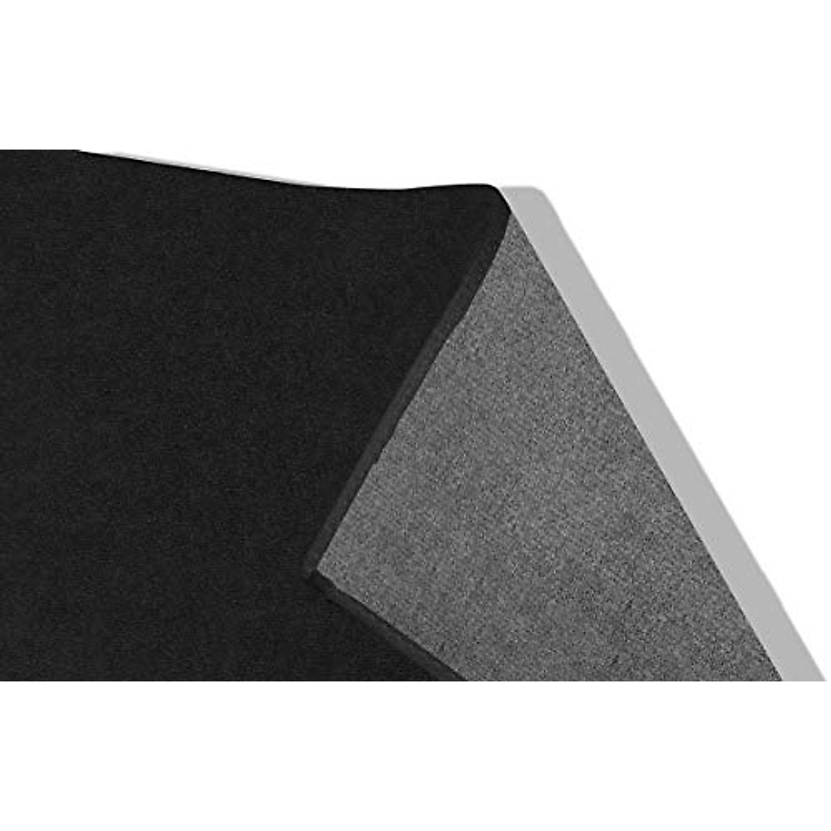 Koeckritz Outdoor Area Rug Carpet, Lightweight for Patios, Gazebos, Sheds, Decks, Garages, Trade Show Booths, Black, 9 x 12