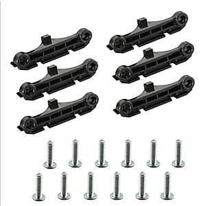 SJZBIN CPU Fan Bracket 3Pairs Black CPU Fan Support Brackets Retainer Brackets Plate Support Holders for AM4 AMD