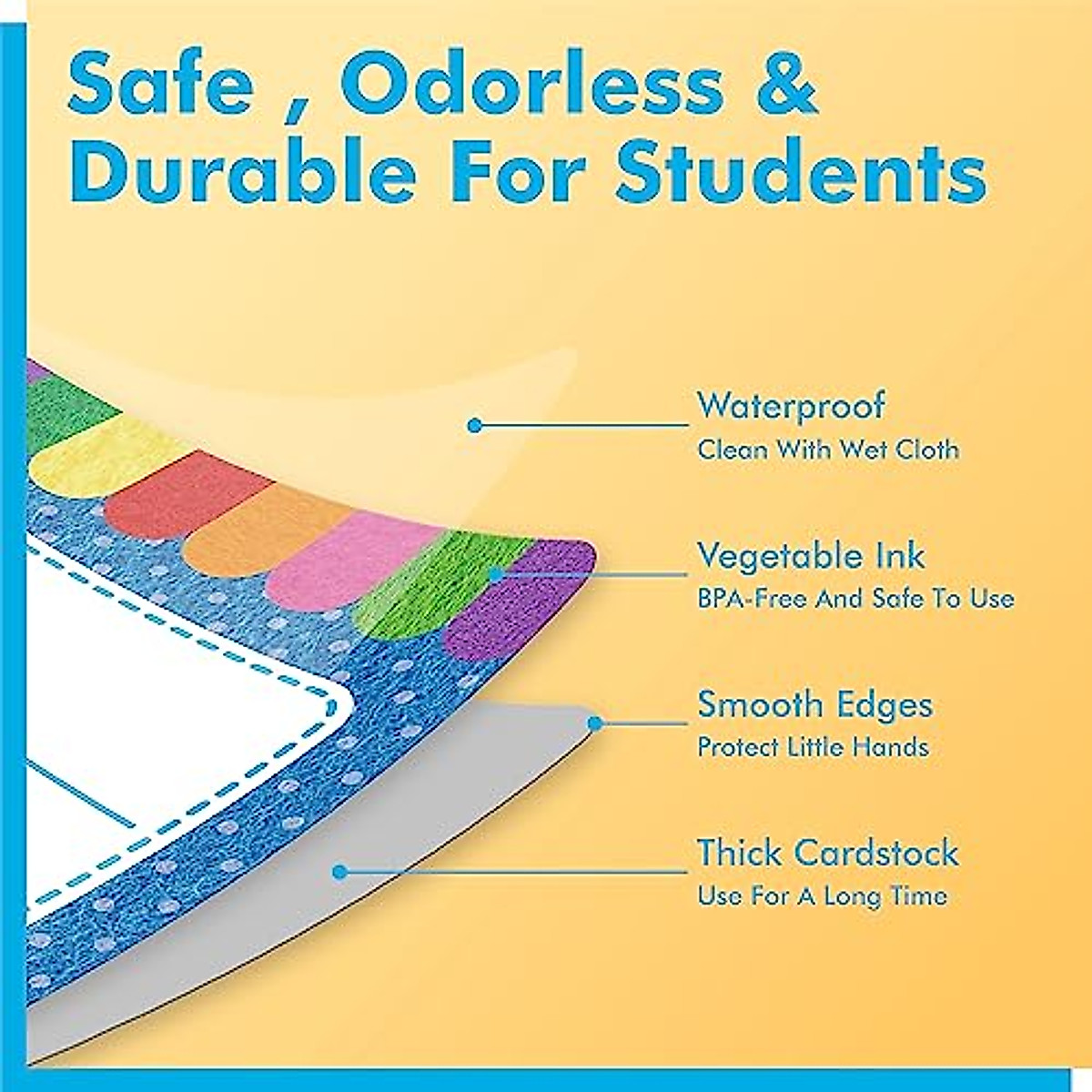 Alphabet Bulletin Board Set, 37 PCS ABC Wall Decorations 26 Upper/Lower Case Letters plus 0-10 Numbers Small Posters for Preschool, Kindergarten Classroom Playroom Bedroom Decorations for Students