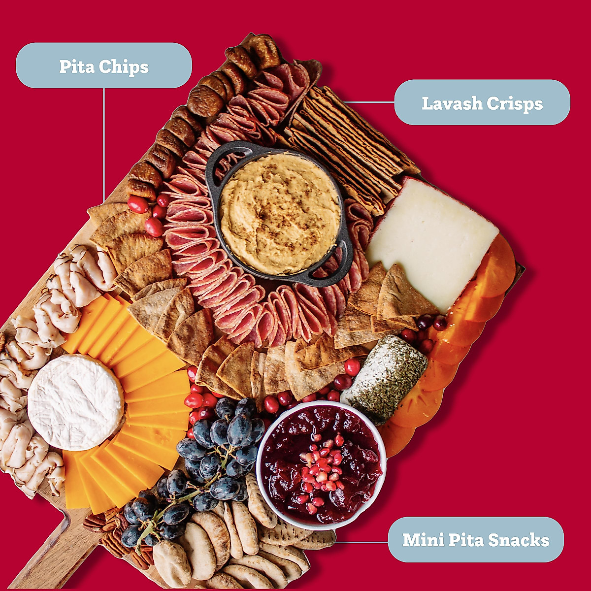 Joseph's Combo Value Pack, Flax, Oat Bran & Whole Wheat, Low Carb Pita Bread, Lavash Bread, and MINI Pita, Fresh Baked (1 Pack Each, 3 Packages Total)